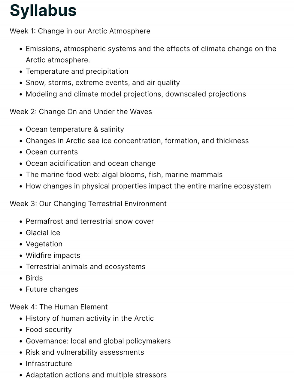 Climate Change in Arctic Environments - by Rick Thoman
