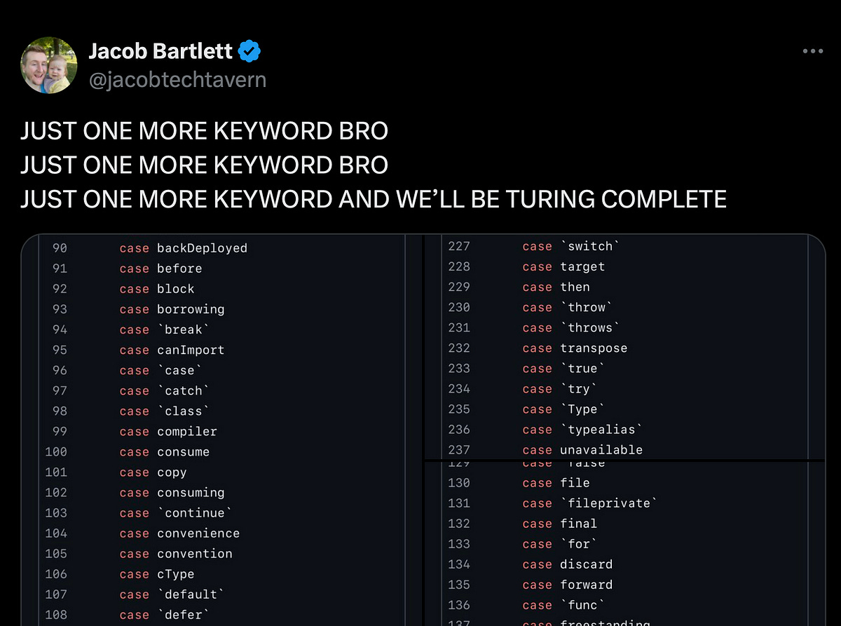 Apple is Killing Swift - by Jacob Bartlett