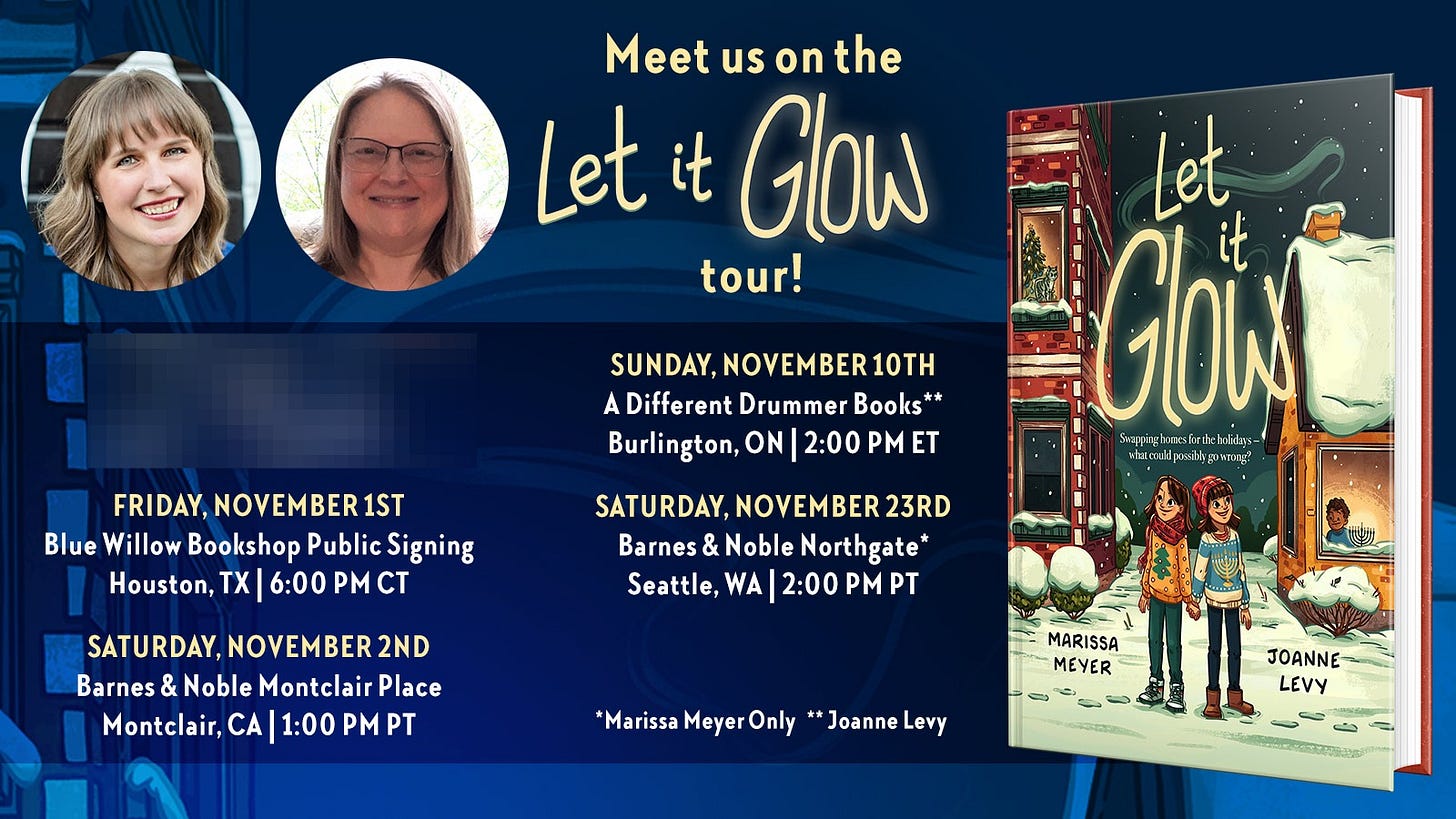 It’s LET IT GLOW Release Day! Tour Shenanigans and More! - Marissa Meyer