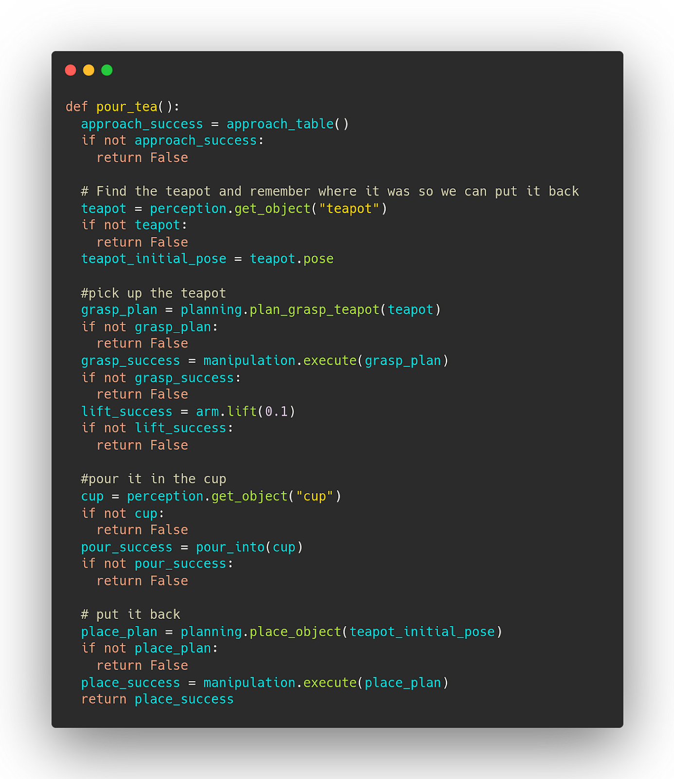 Programming Robots: Keeping the Code Clean