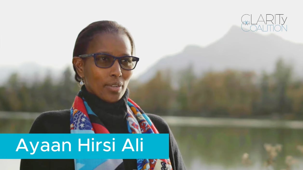 Ayaan Hirsi Ali is a Christian now. Good luck figuring out why.