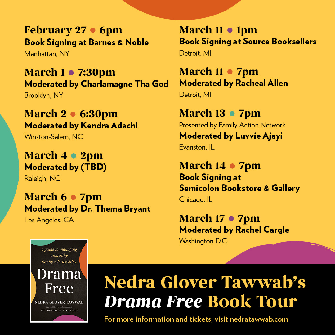 Drama Free Book Tour - by Nedra Glover Tawwab