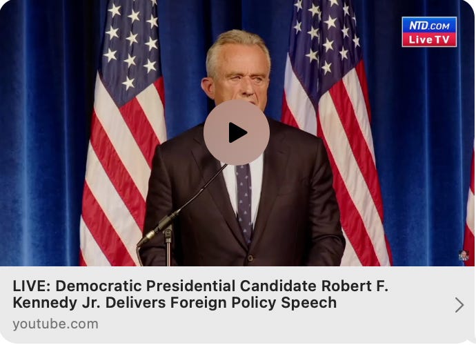 Bringing the Military-Industrial Complex to Heel; RFK Jr.'s foreign po – Dr. Paul Alexander