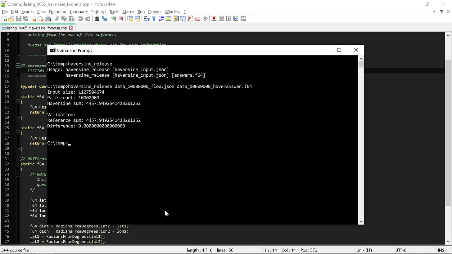 Writing a Simple Haversine Distance Processor