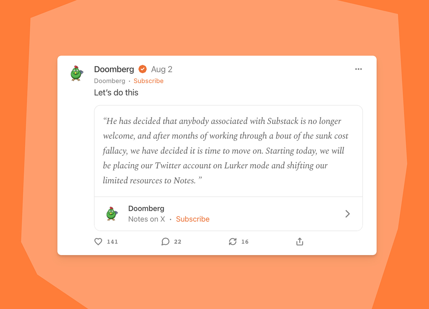 Why Doomberg left Twitter (okay, X) to go all-in on Substack