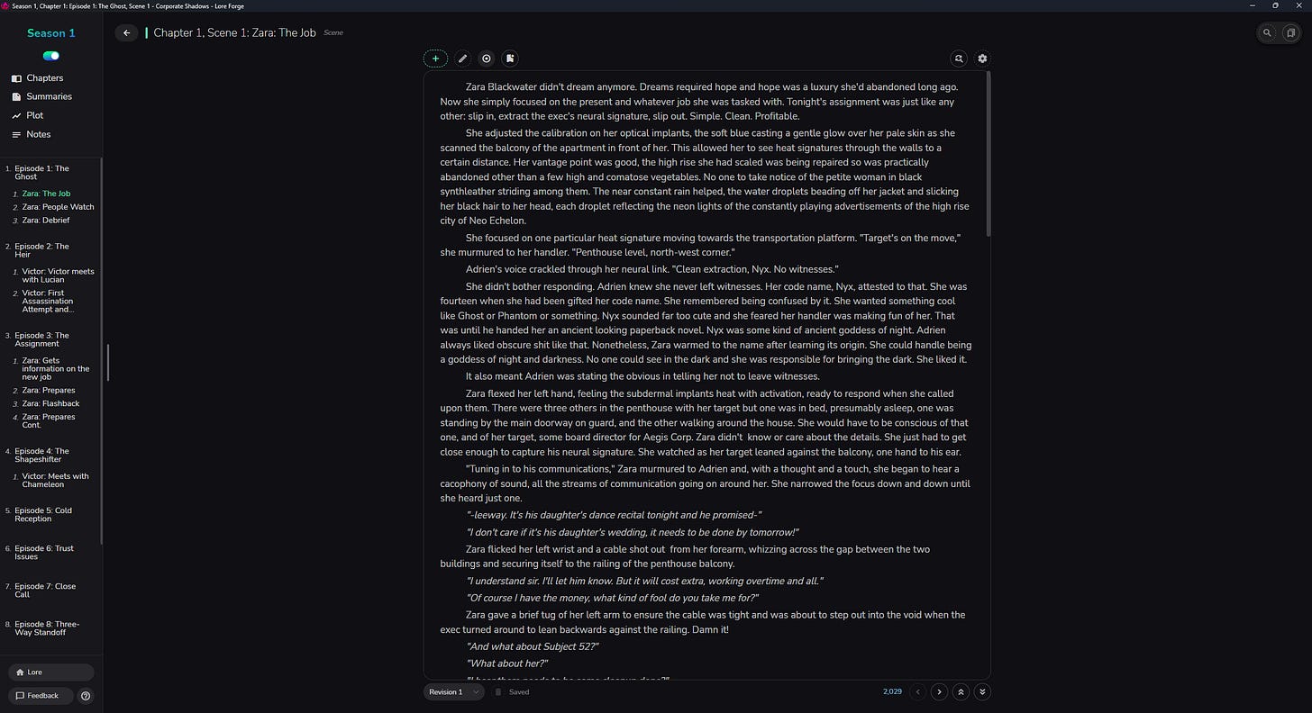 How I Use Lore Forge to Write My Fiction - by J D Lear