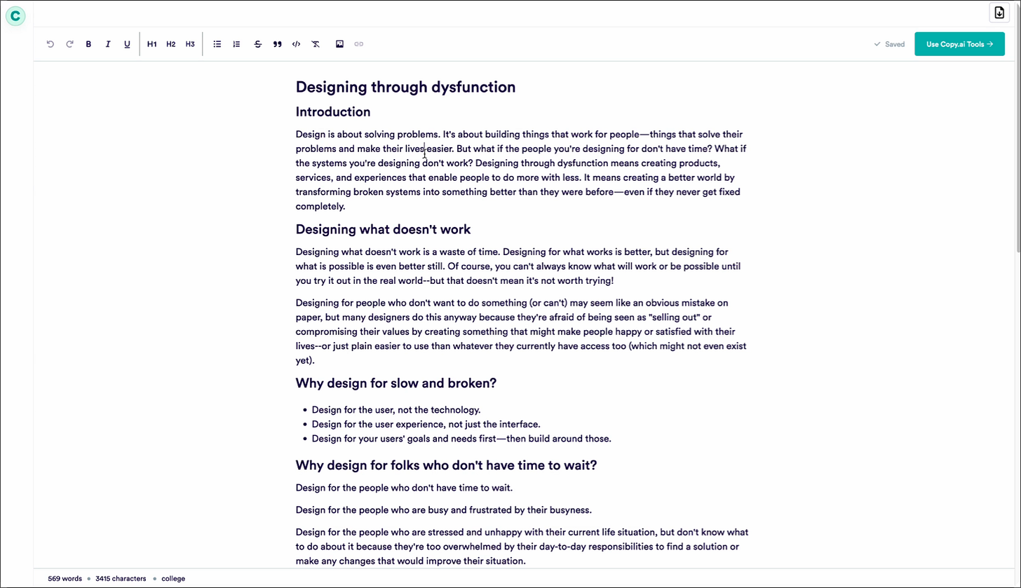 UI patterns for AI features in document editing workflows