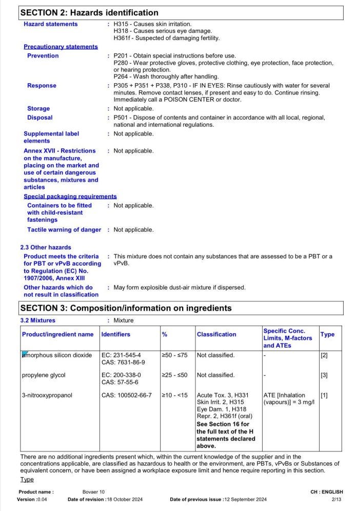 Sikkerhetsdatabladet for Bovaer 10 er rystende lesning ...