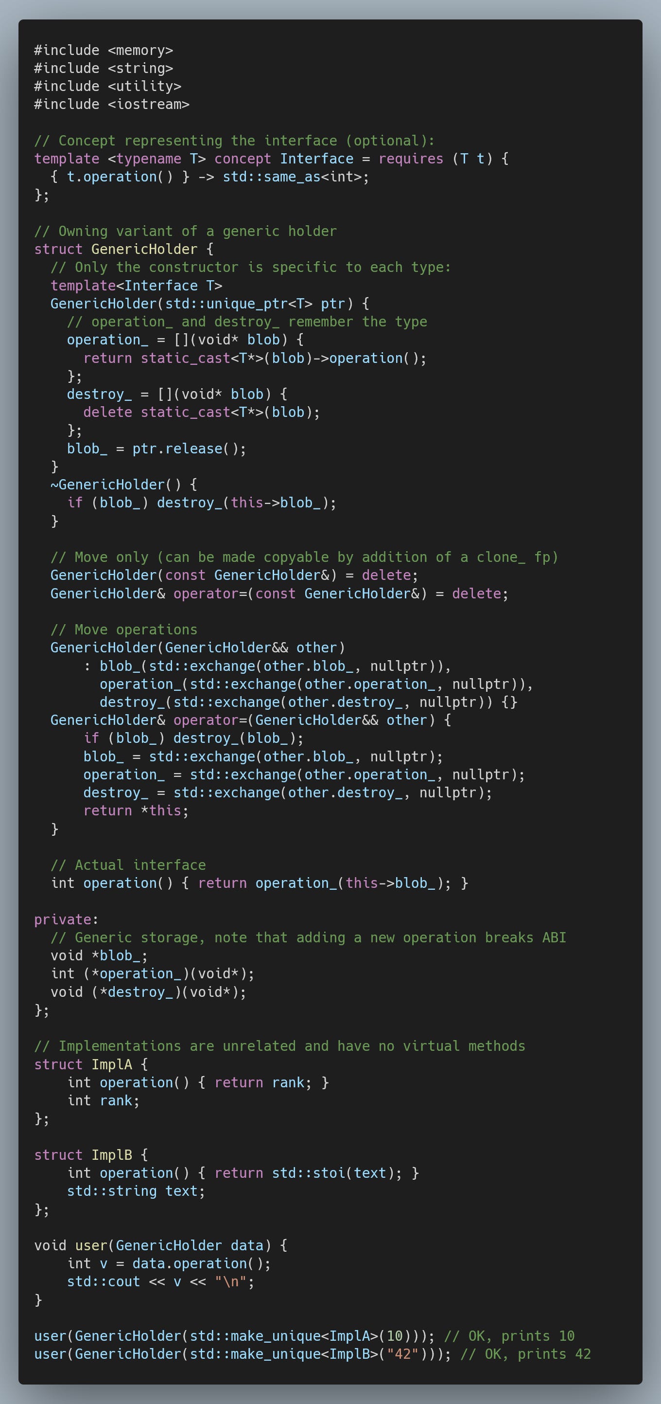 Daily bit(e) of C++ | Type erasure: void* - by Šimon Tóth