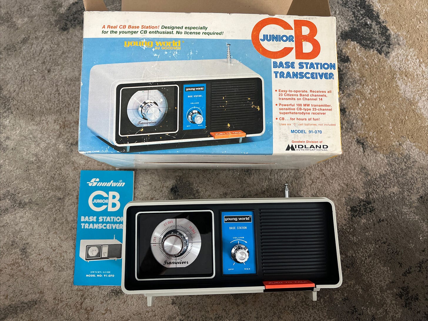 CB RADIO: Vintage low-power base stations for children