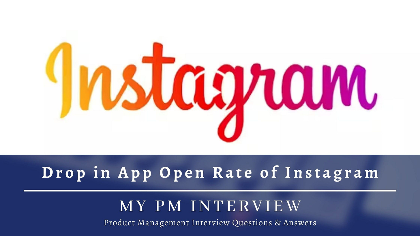 Drop in App Open Rate of Instagram - Product Execution