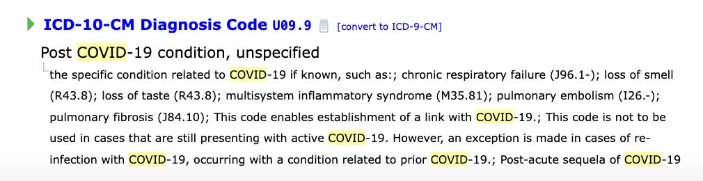 Long COVID: History, Symptoms, ICD-10 Codes, and Associated Symptoms