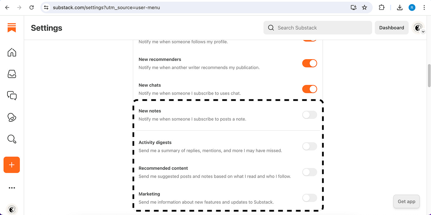 How to not get bombarded by emails from substack - by Revy
