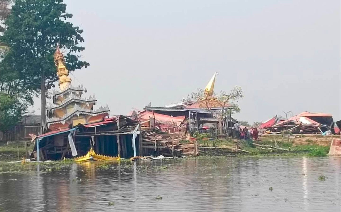 Catastrophic M7.7 earthquake caused by rupture of Sagaing Fault in Myanmar