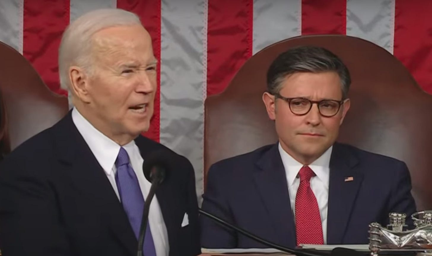 During SOTU, Did House Speaker Mike Johnson Need To Poop? Wonkette ...