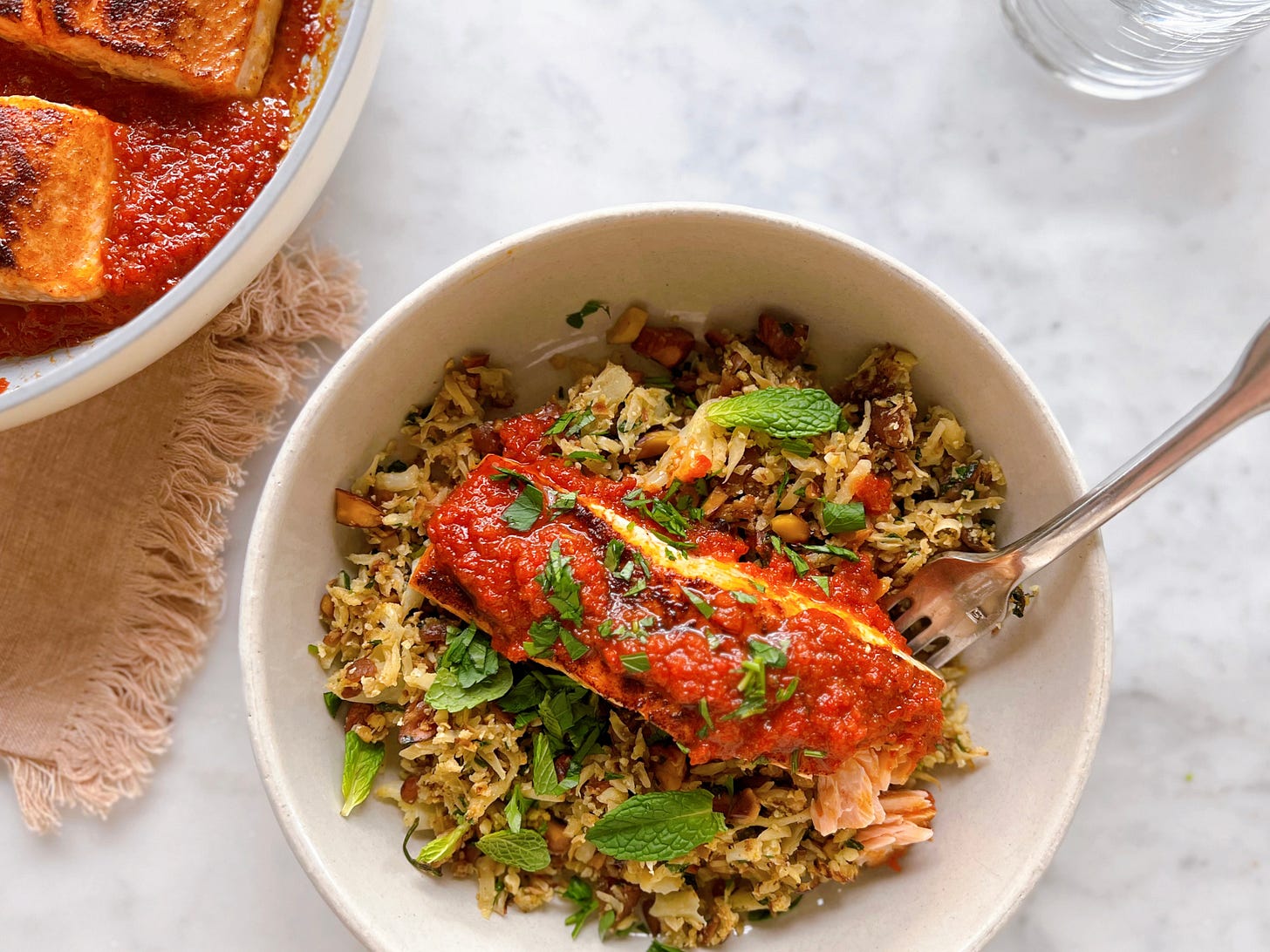 Easy Weeknight Dinner - Red Pepper Salmon