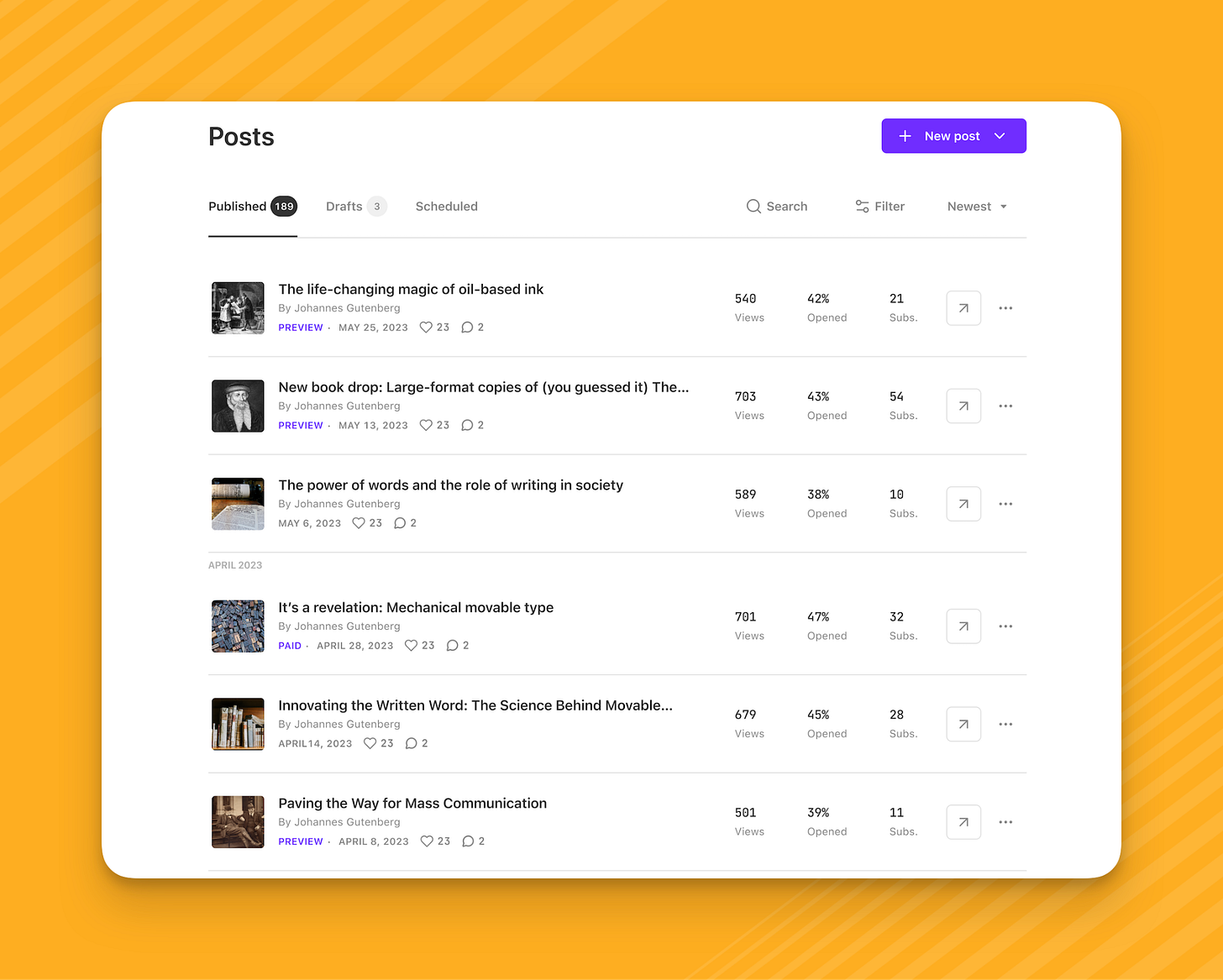 Introducing a new writer dashboard - On Substack