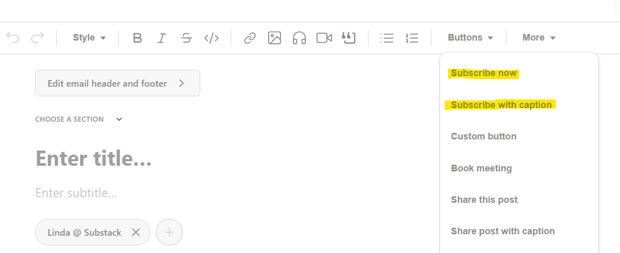 How to use Subscribe buttons to grow your Substack