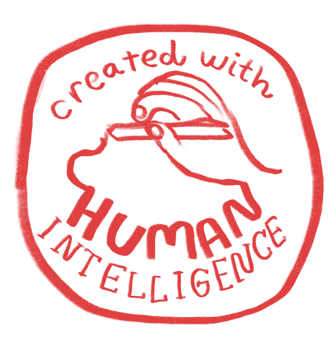 Human Intelligence Badge - by Beth Spencer