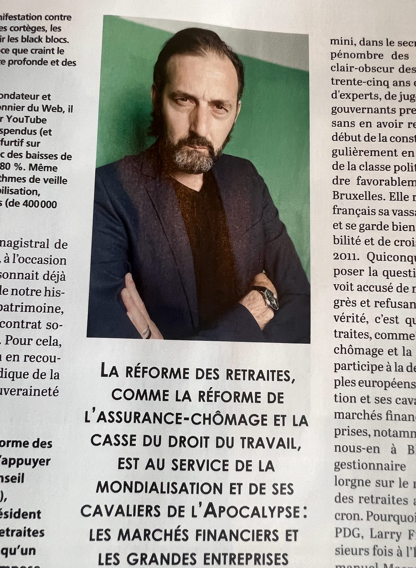 Mon très grand entretien dans la prestigieuse revue Éléments pour tout ...