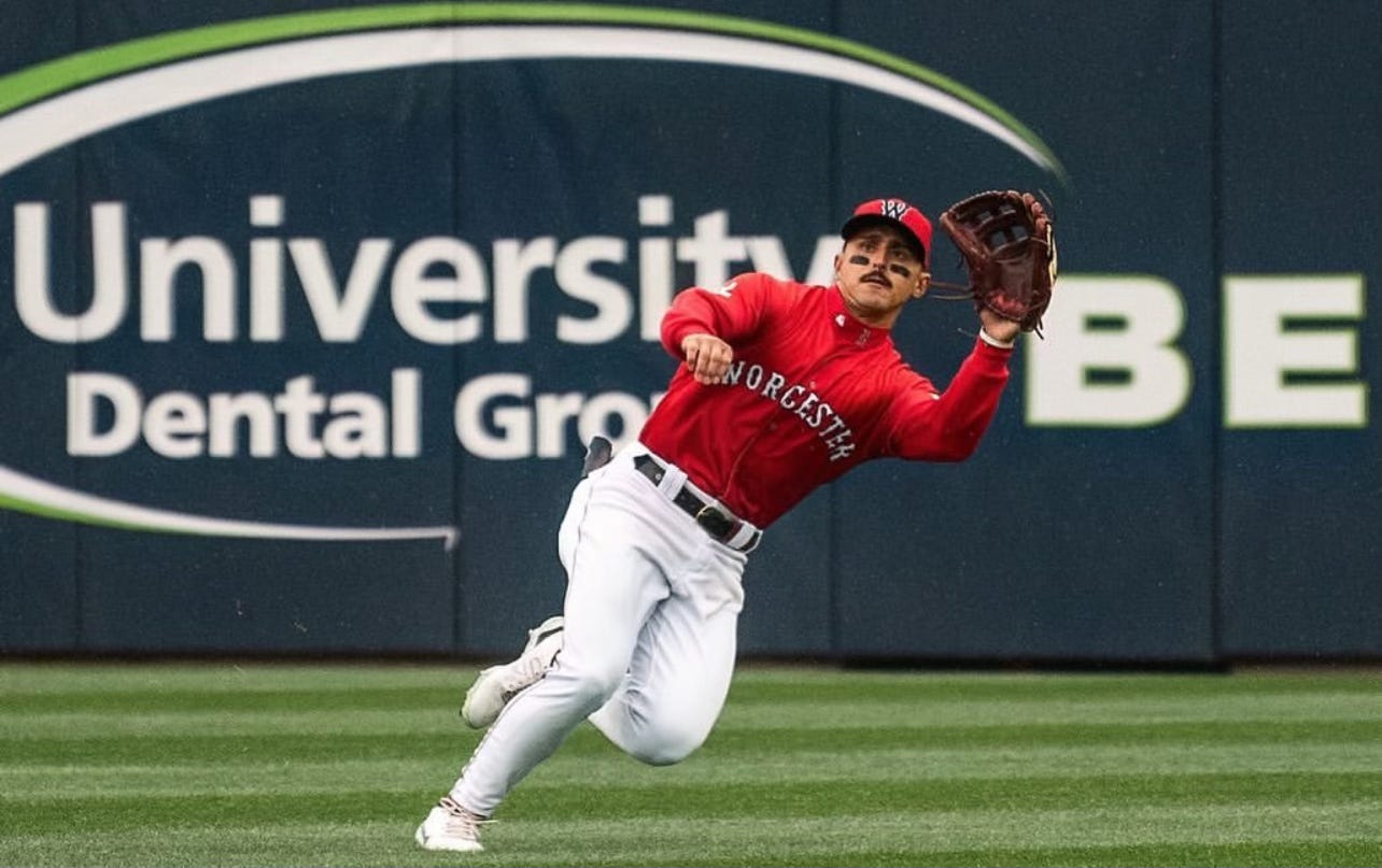 Mark Contreras quietly becoming a menace on the base paths for the WooSox