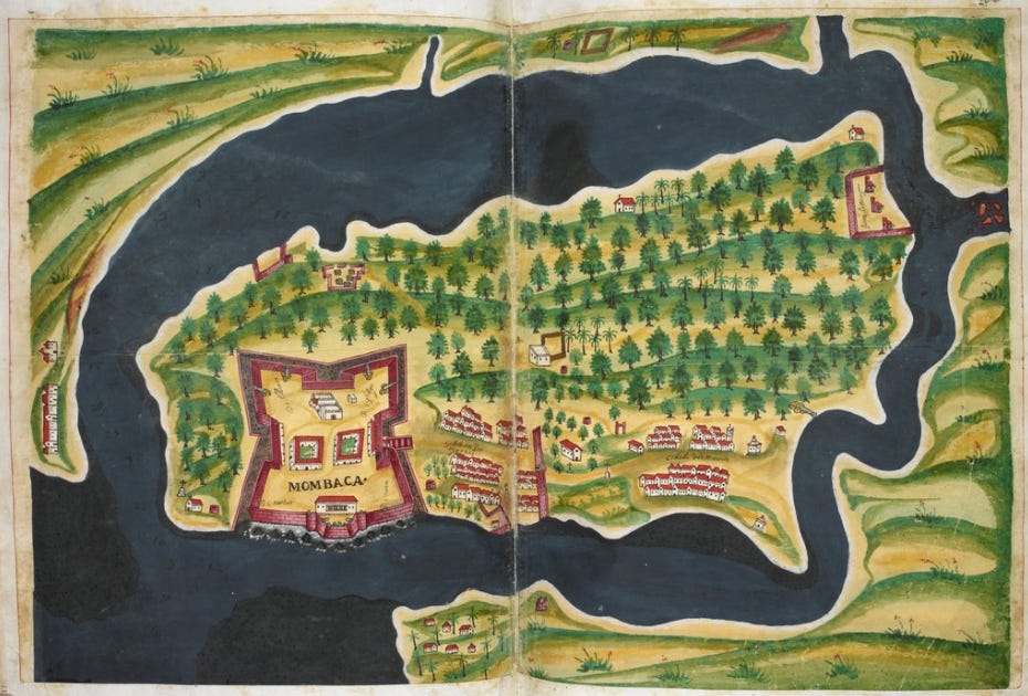 a complete history of Mombasa ca. 600-1895.