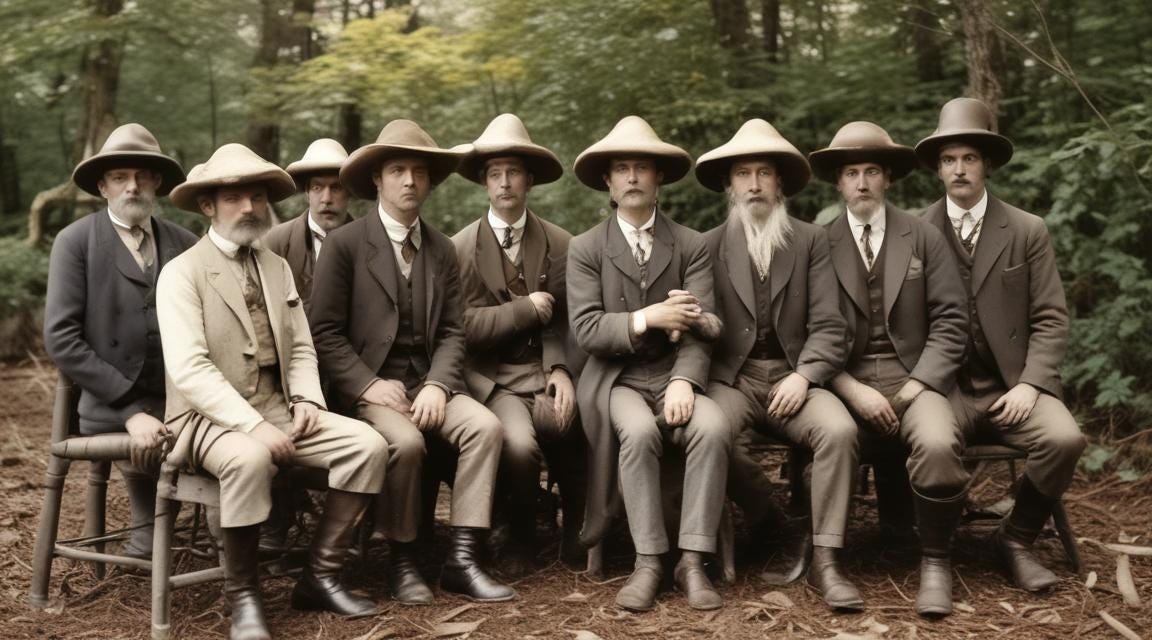 Baby Mushroom Skull Hunting - by Elliot Lessing