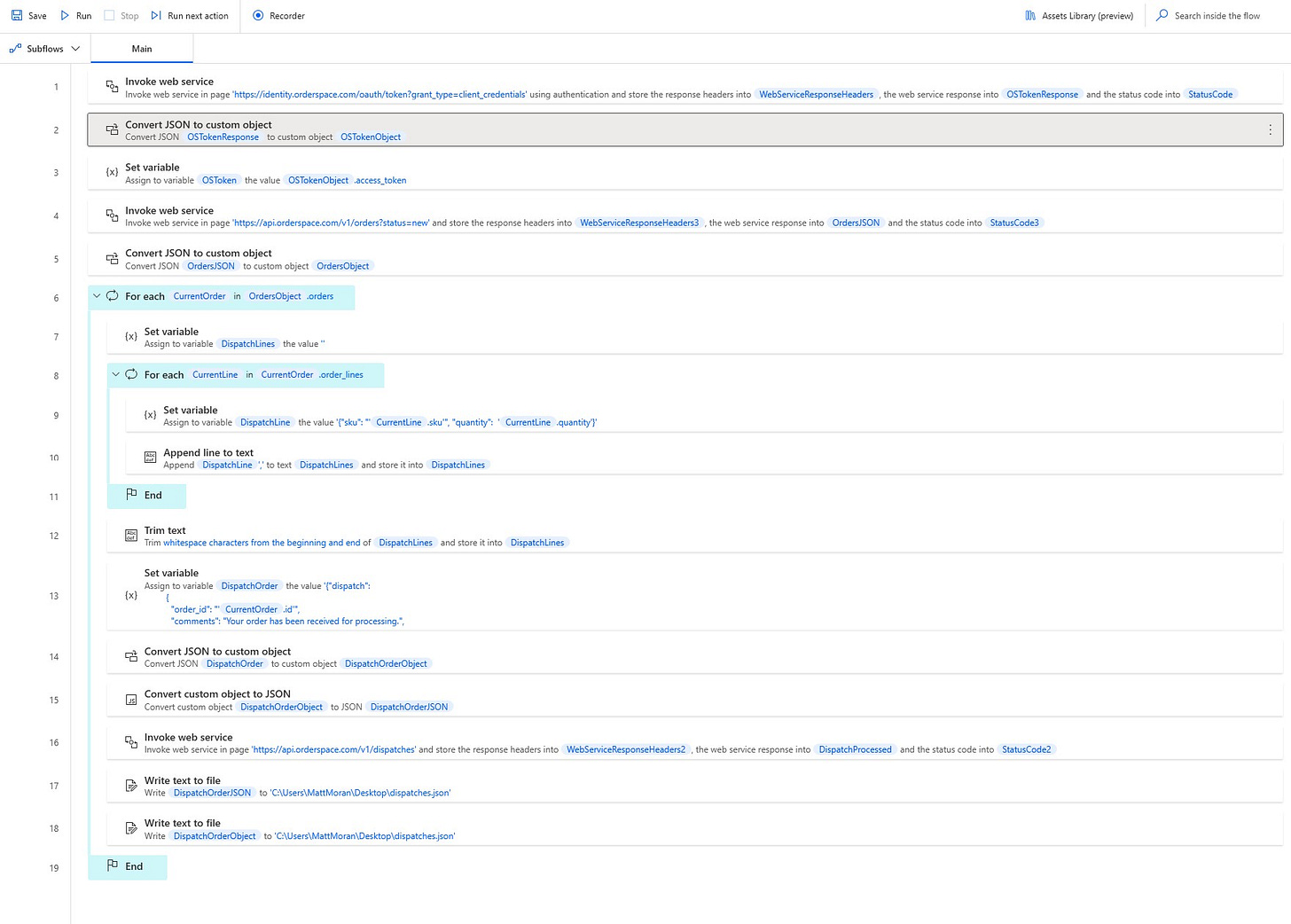 How To Use Power Automate Desktop To Connect To An Api Process Json And Create And Post Json