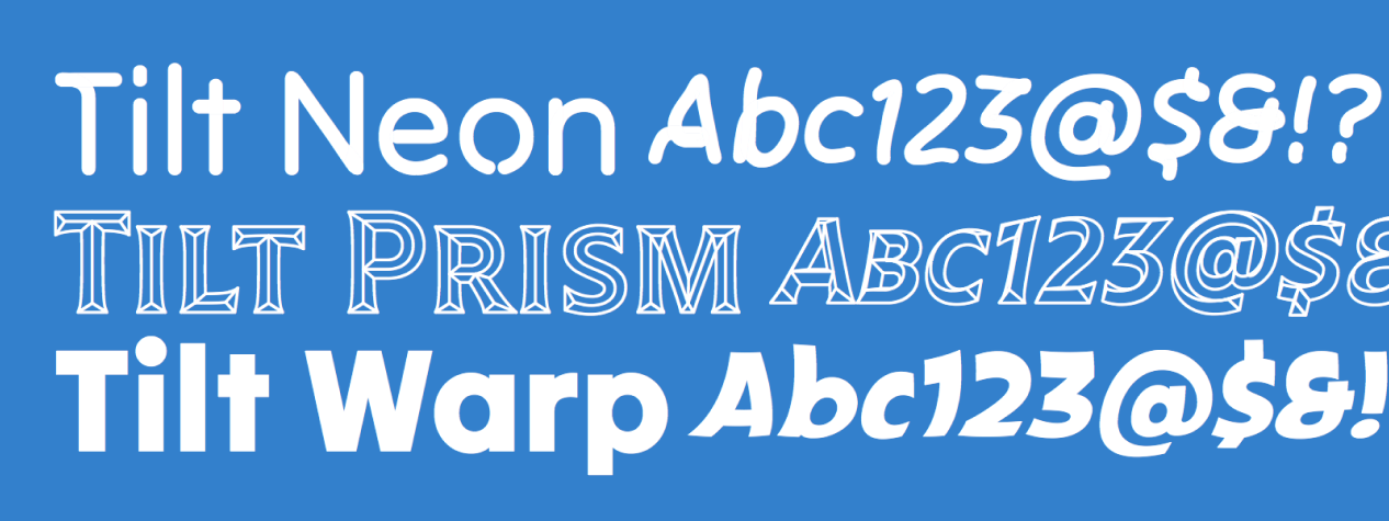 How to Use Tilt A Terrific Visual Font for Marketing Design