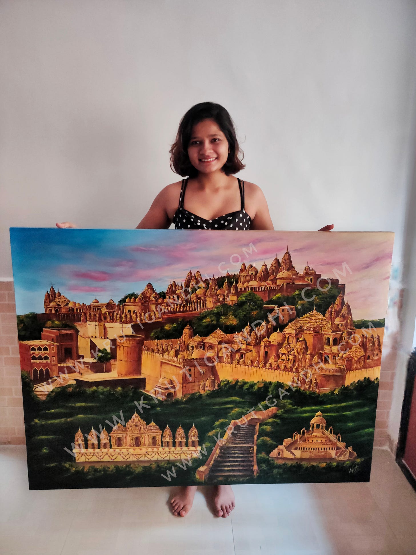 Capturing the Beauty of Palitana: A Jain Temple Painting