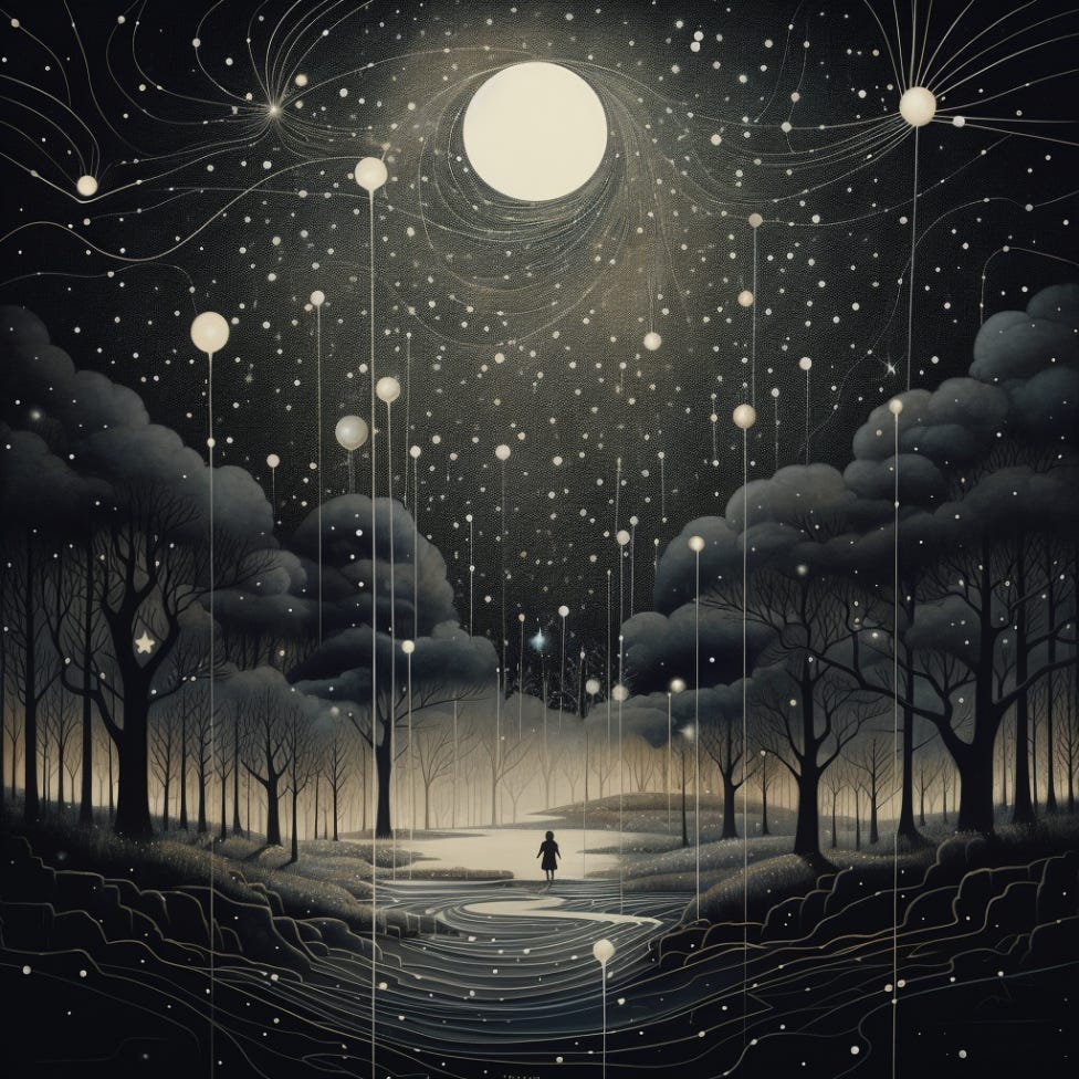 A Touch of Randomness Makes The Magic Sparkle • A Python `turtle` Animation