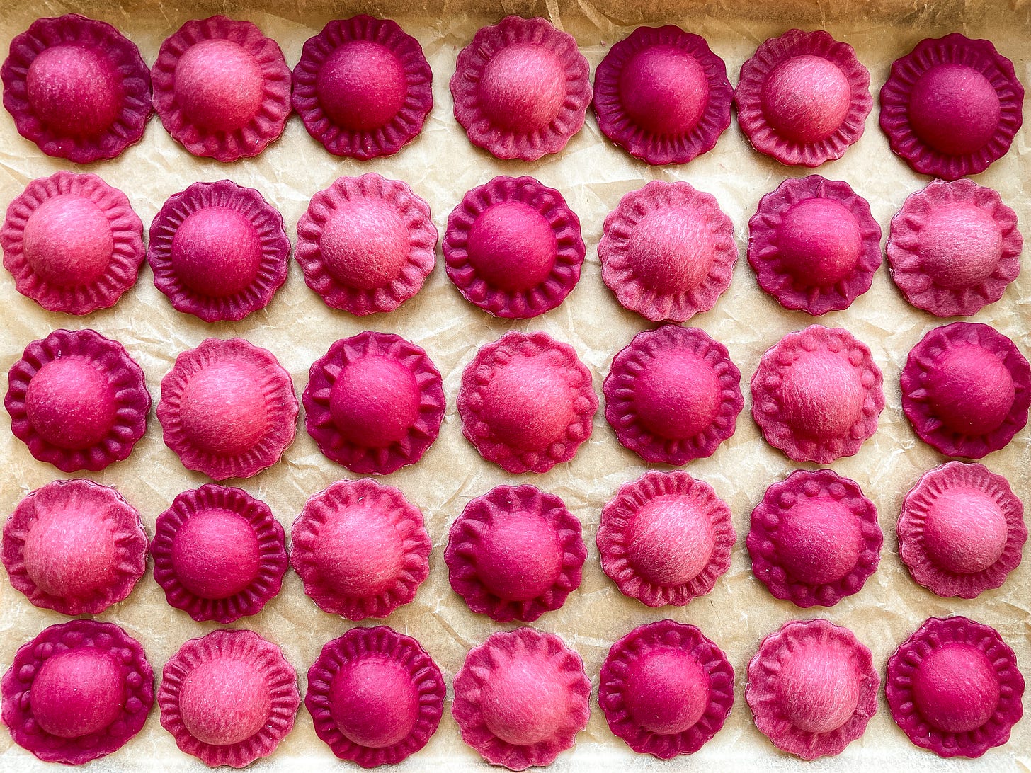 valentine's day ravioletti - by Meryl Feinstein