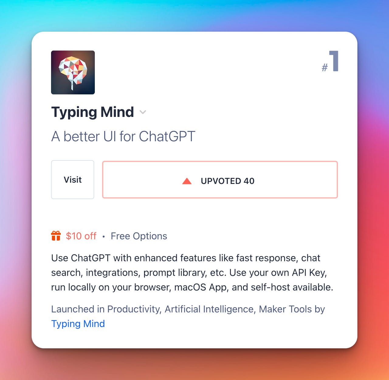 TypingMind is live - Tony Dinh's Newsletter