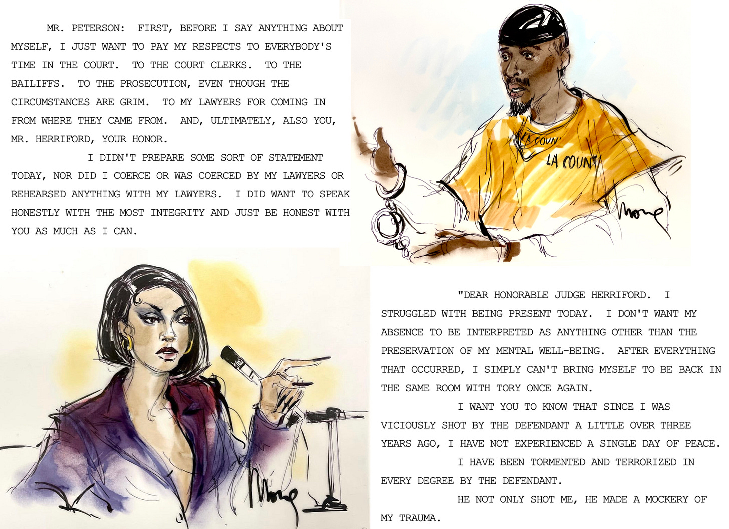 Tory Lanez's and Megan Thee Stallion's sentencing statements