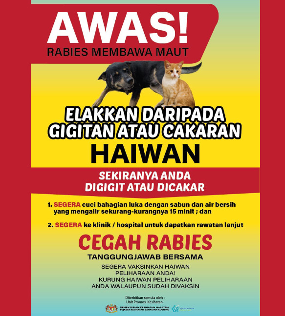 Malaysia: 16th human rabies death reported in Sarawak this year