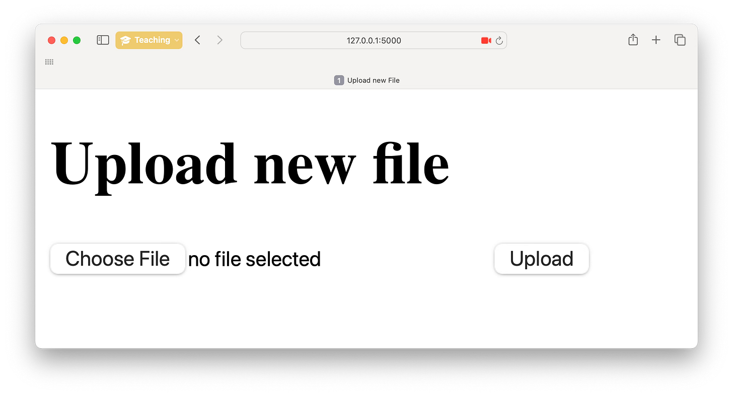 File uploader web app with Flask - by Ardit Sulce