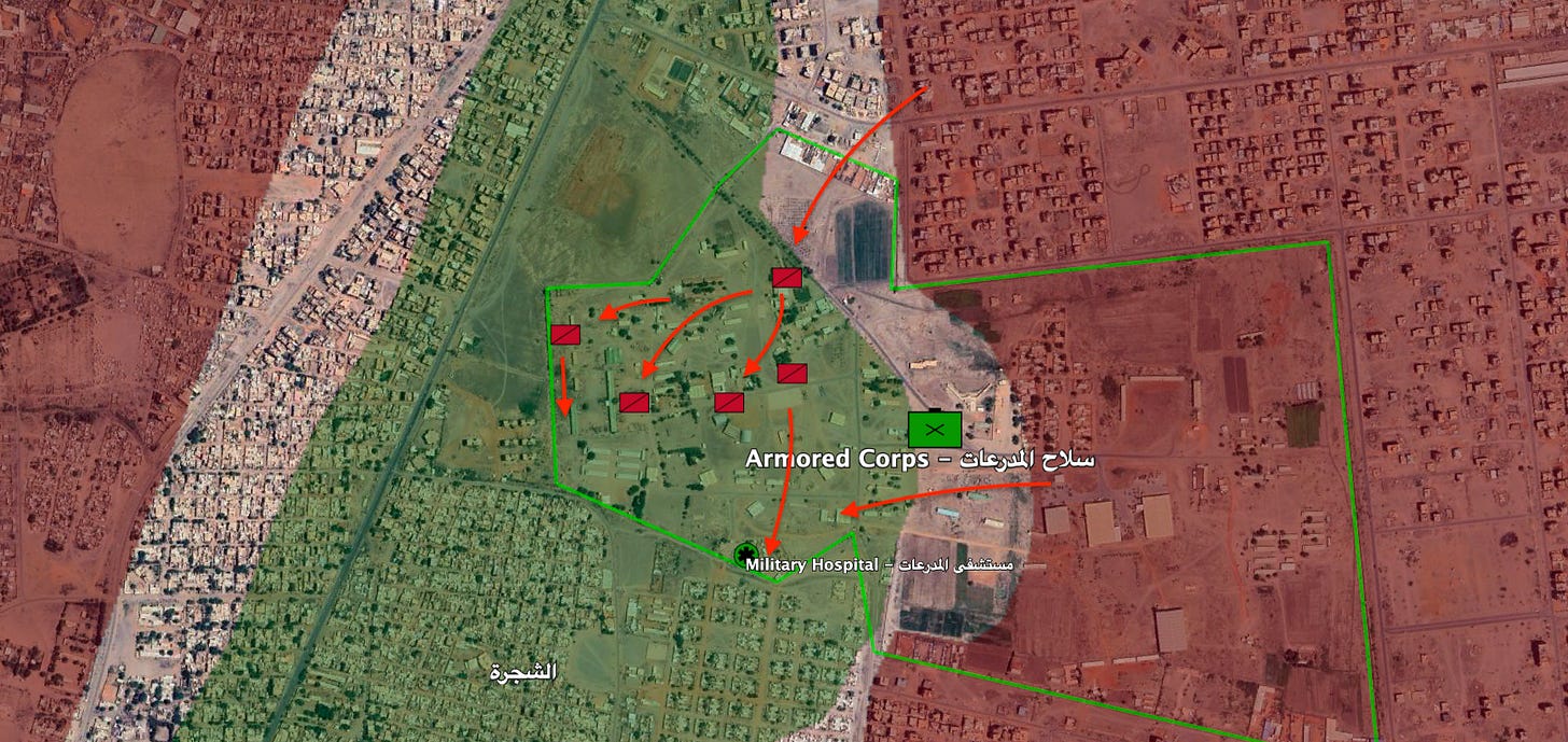 Map: Areas of Control in Central Sudan
