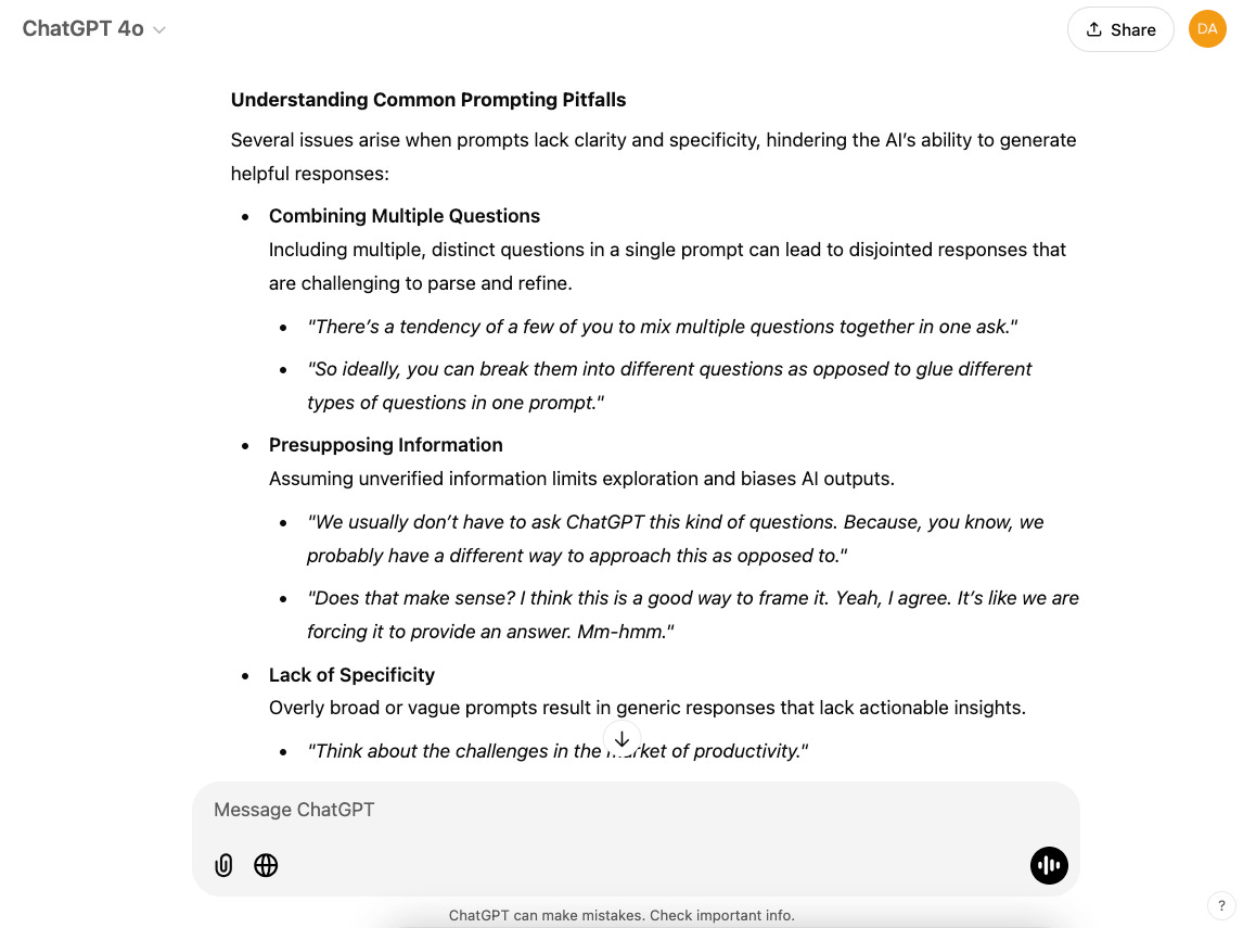 How I used NotebookLM & ChatGPT to summarize my talk