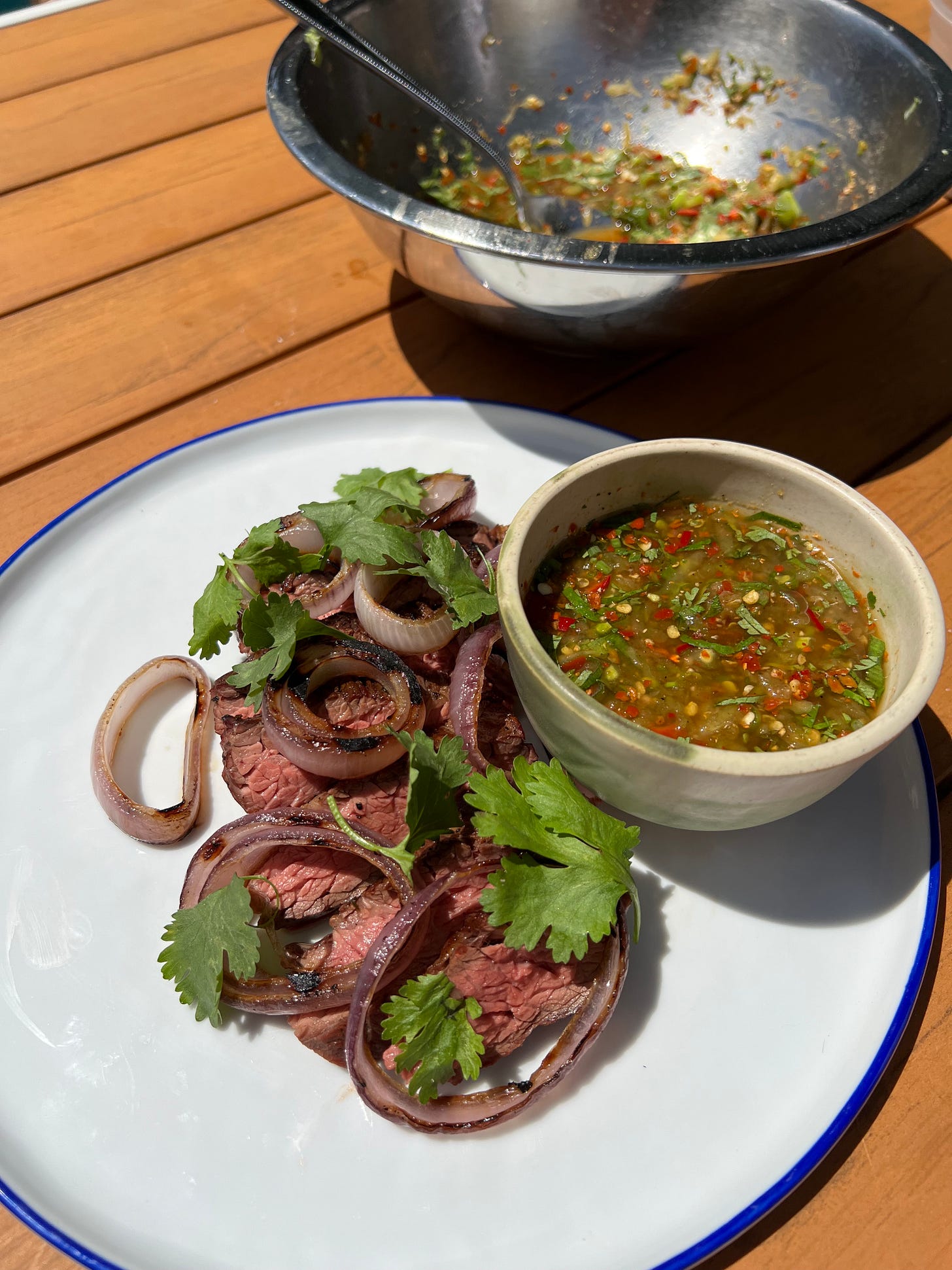 green tomato crying tiger sauce - by Chuck Cruz - Chuck