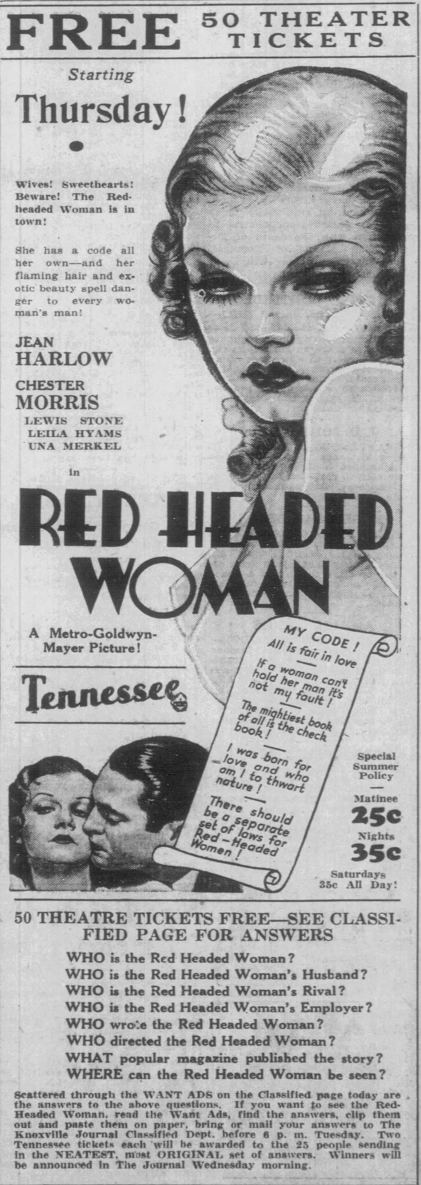 The Spicy World Pre-Code Movie Newspaper Advertising