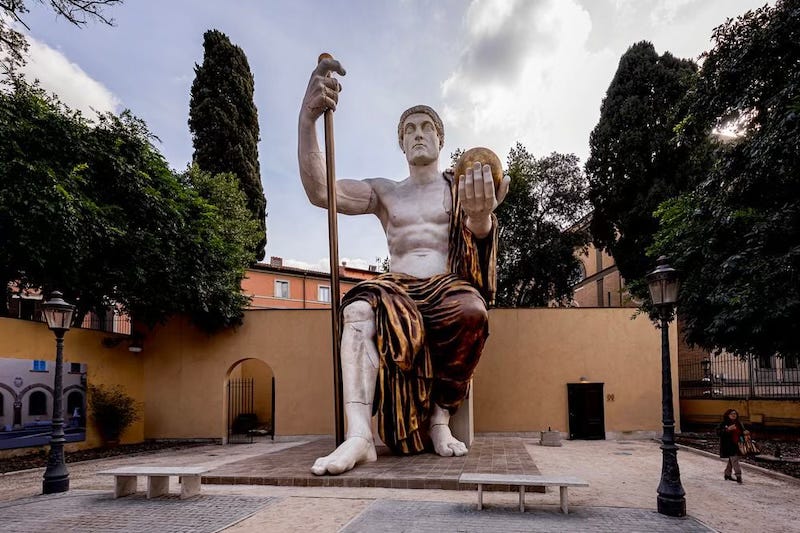 13 Metrelik Büyük Konstantin Heykeli Yeniden Yaratıldı