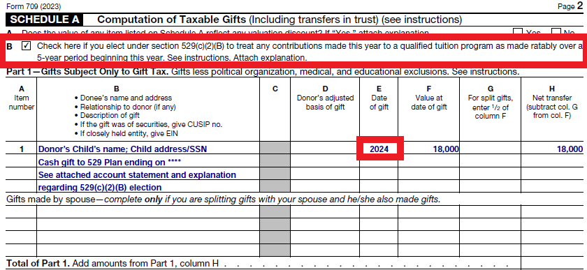 Gifts to 529 Plans: The Ultimate Guide to Form 709