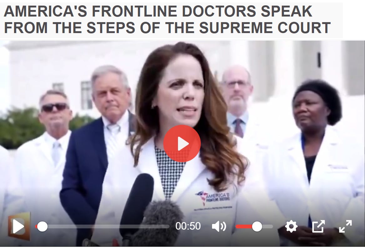 "America's" Front Line Doctors? - by Jerome V