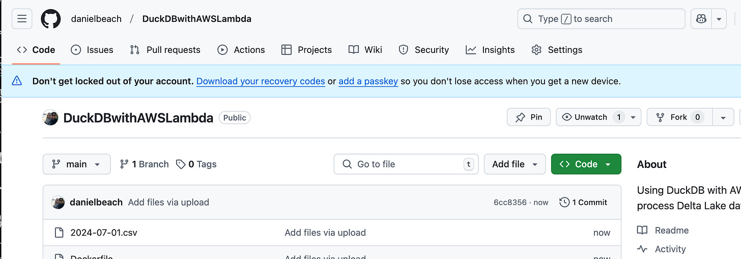 Aws Lambda Duckdb And Delta Lake By Daniel Beach