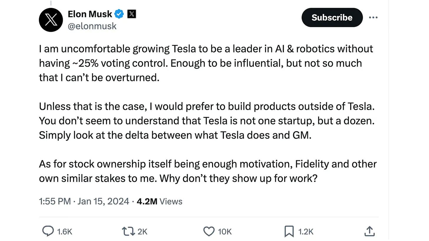 The Dark Stain on Tesla's Directors - by lawrence fossi