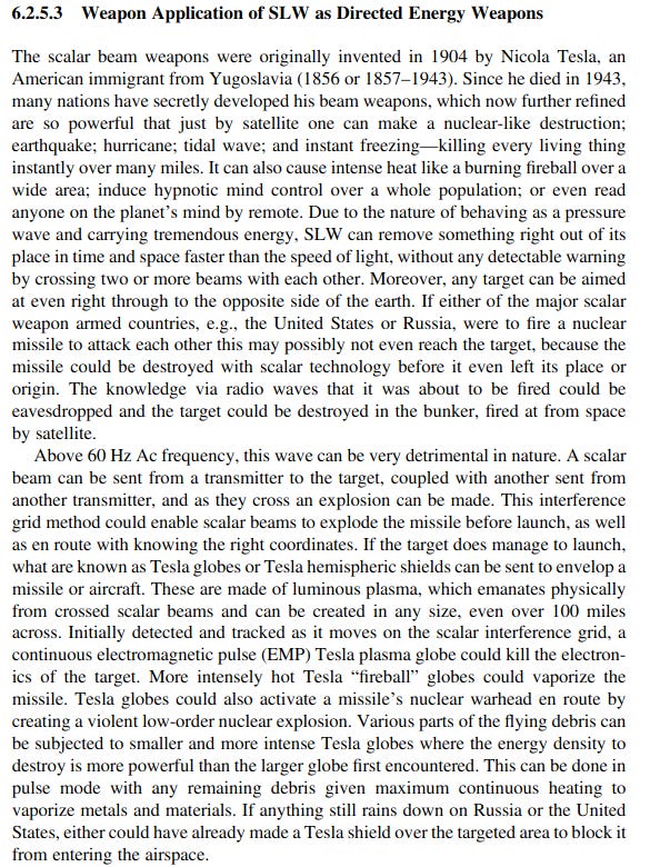 BioEnergetics 105: Scalar Electromagnetic Weapons and Their Use