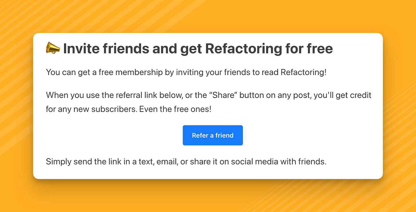 A guide to growth with subscriber referrals - On Substack