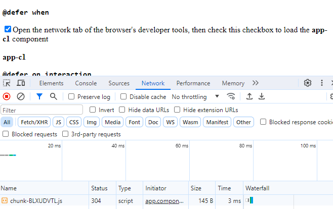 New Angular 17 feature: deferred loading