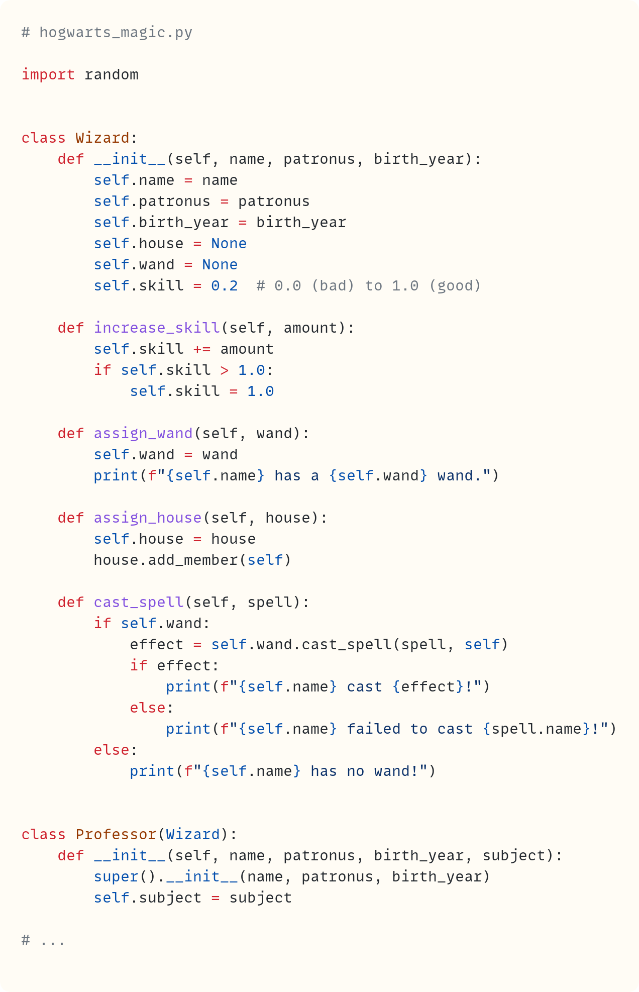 "You Have Your Mother's Eyes" • Inheritance in Python Classes