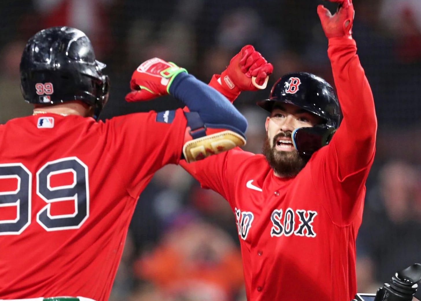 Connor Wong has career night at the plate for the Red Sox, hits two ...